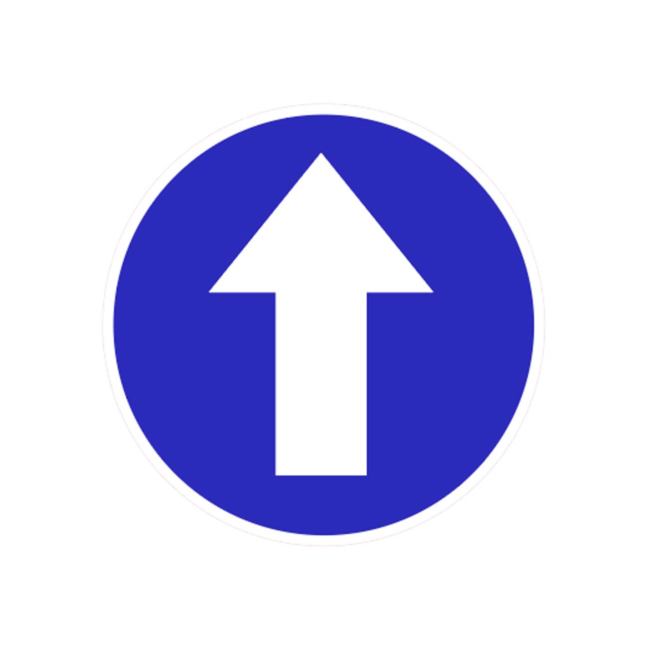 Round floor sticker with arrow 200mm | ESE International